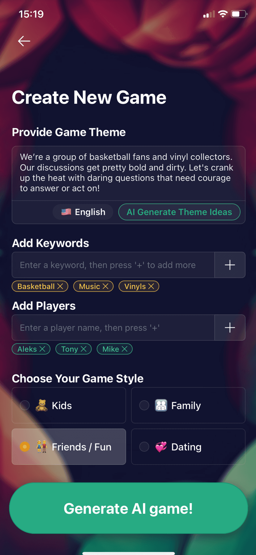 Truth or Dare AI - [Unrestricted AI] Infinite Hot Dares!